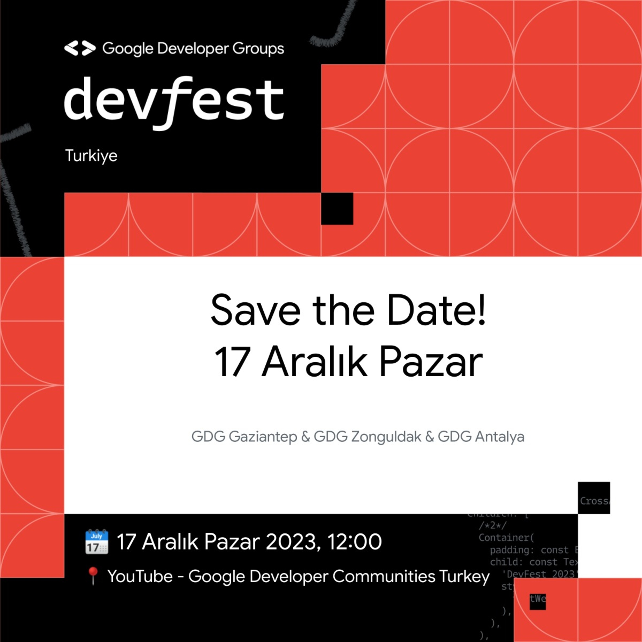 See DevFest'23 | GDG Antalya at Google Developer Groups GDG Antalya